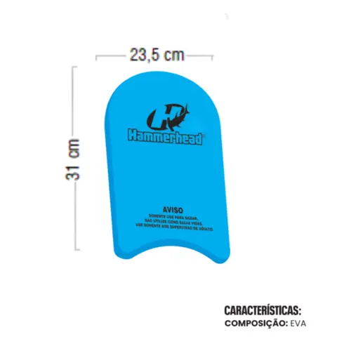 Prancha de eva para natação m - Prancha de EVA para Natação M - HAMMERHEAD